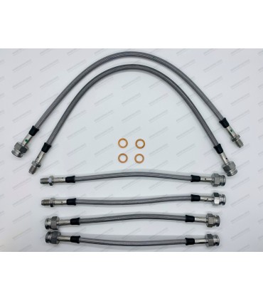 kit of 6 "Goodridge" aviation brake hoses (stainless steel braided ...