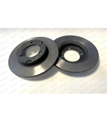 Pair of front or rear solid brake disc Ø 254mm x Thickness 12mm (4 ...