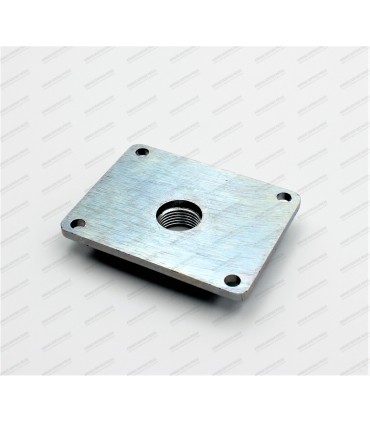 Cylinder head inspection plate with support for coolant temperature ...