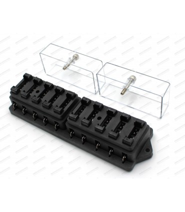 Standard fuse box with side terminals - 10 fuses