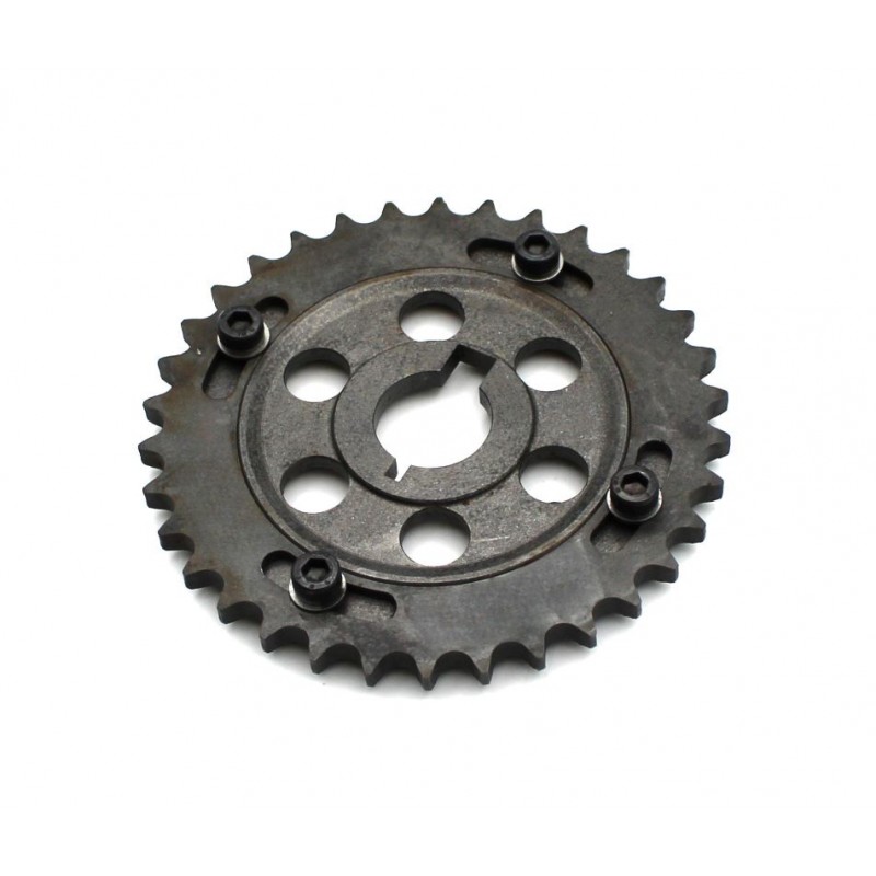 Adjustable camshaft sprocket for single chain 34 teeth