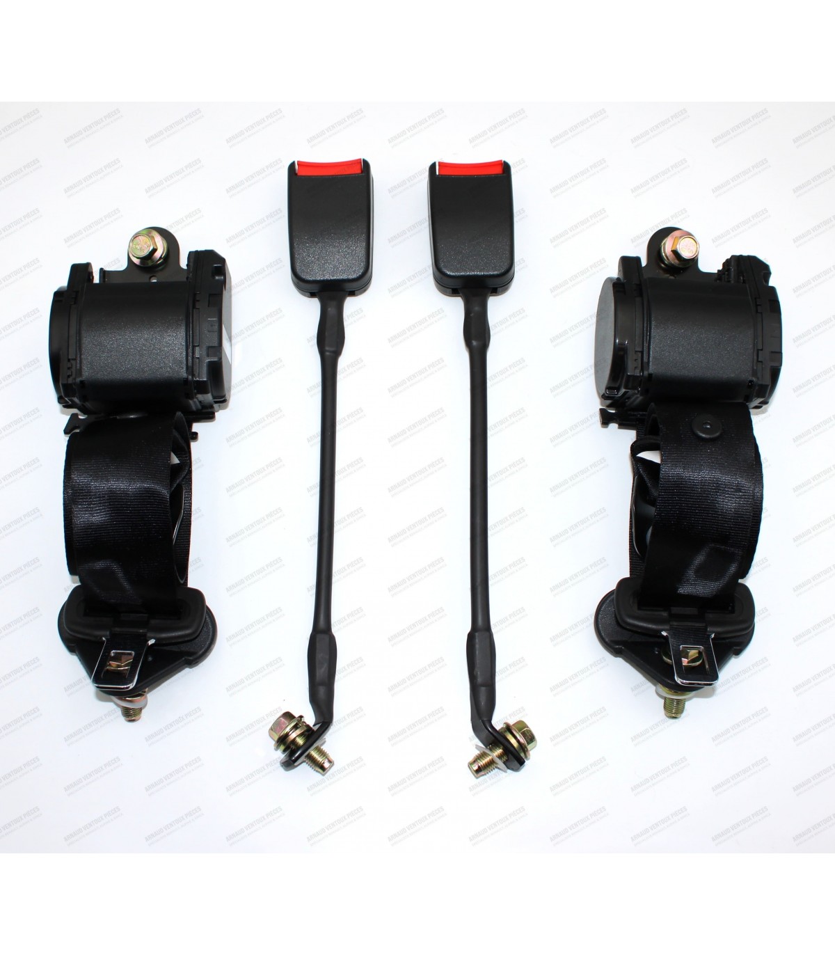 Pair of Adaptable 3 point seat belts with automatic retractor Right and Left